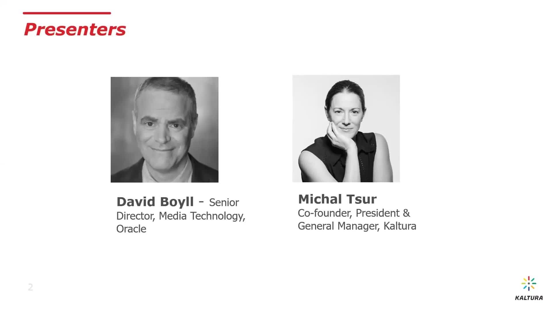 The Global Webcast: How Oracle Securely Reached 20,000 | Kaltura