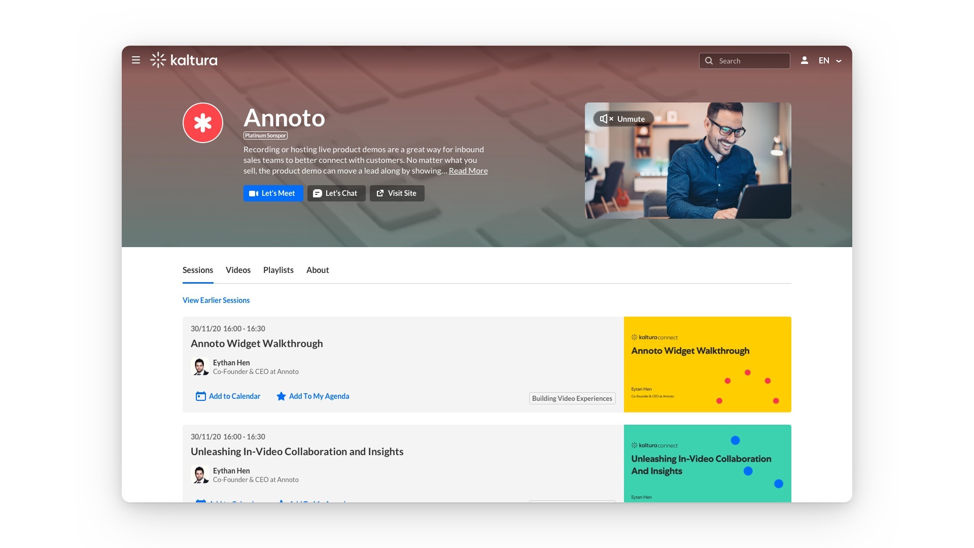 How to Integrate Sponsors into Virtual Events | Kaltura